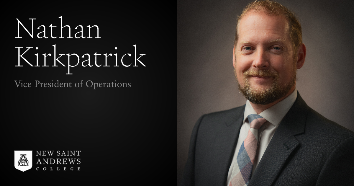 Nathan Kirkpatrick | New Saint Andrews College | Classical Christian ...