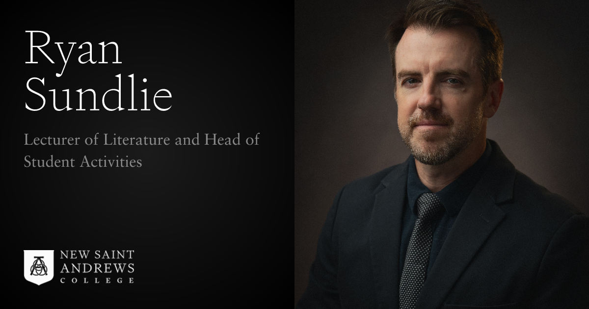 Ryan Sundlie | New Saint Andrews College | Classical Christian College ...